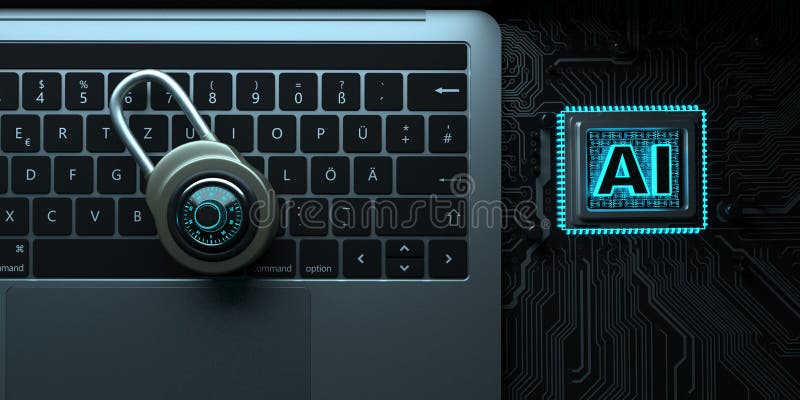 Hardware Encryption DLock Processor Stock Illustration - Illustration ...