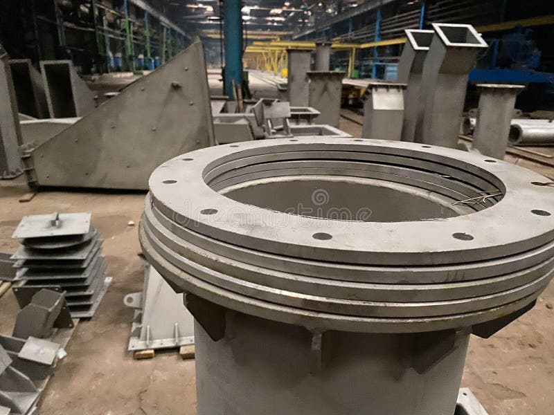 Hardware Flanges, Pipe Flanges, Flanges for Heat Exchangers Stock Image ...