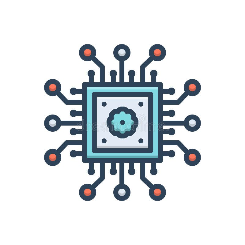 Color Illustration Icon for Hardware, Circuit and Device Stock Vector ...