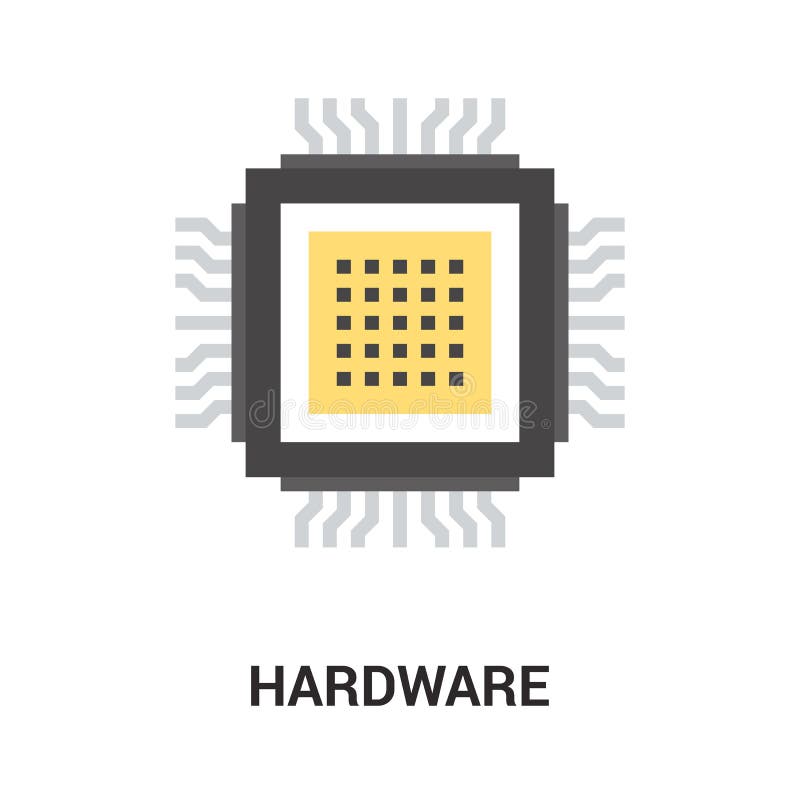 Hardware icon concept stock vector. Illustration of chip - 81201683