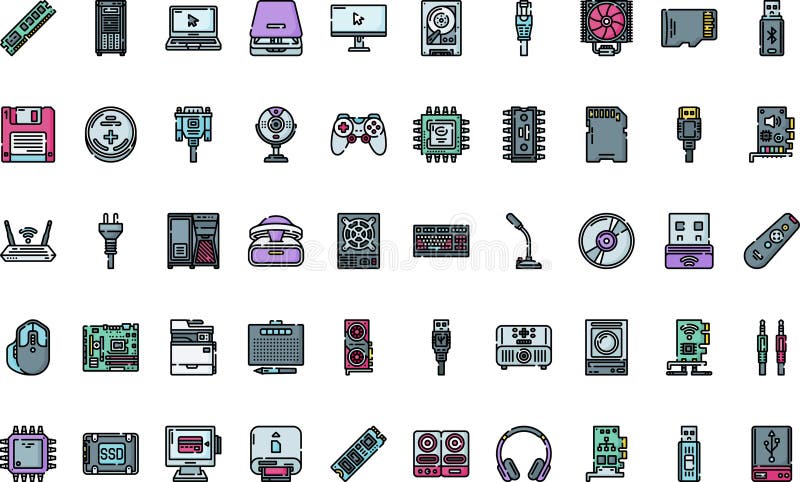 Hardware Icons High-Quality Vector Icons Collection with Editable ...