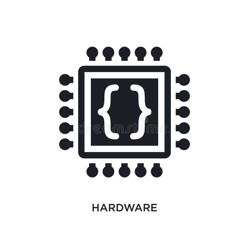 Hardware Isolated Icon Simple Element Illustration From Programming Concept Icons Stock Vector