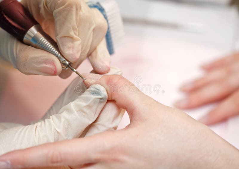 Hardware manicure. stock image. Image of beautician, cosmetics - 71650017