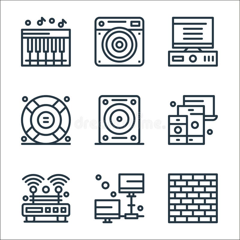 Network Icons Firewall Switch Stock Illustrations – 522 Network Icons ...
