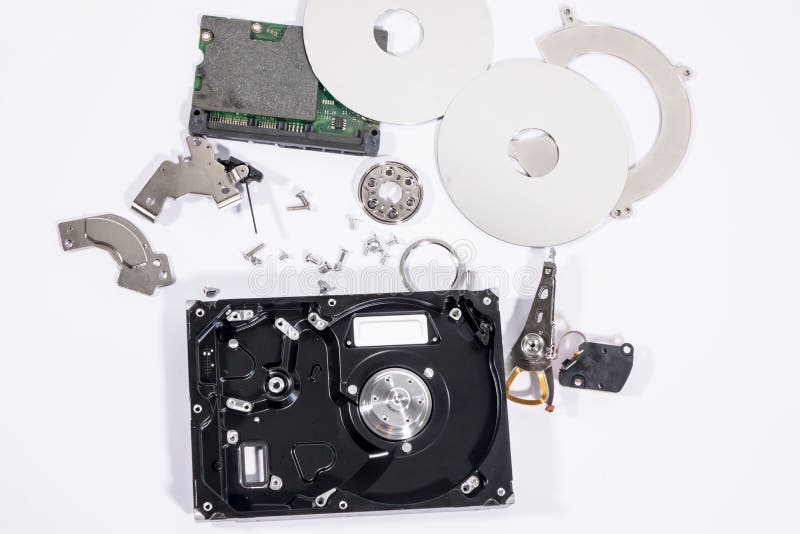 Hardware Parts Inside Harddisk Stock Image - Image of harddrive ...