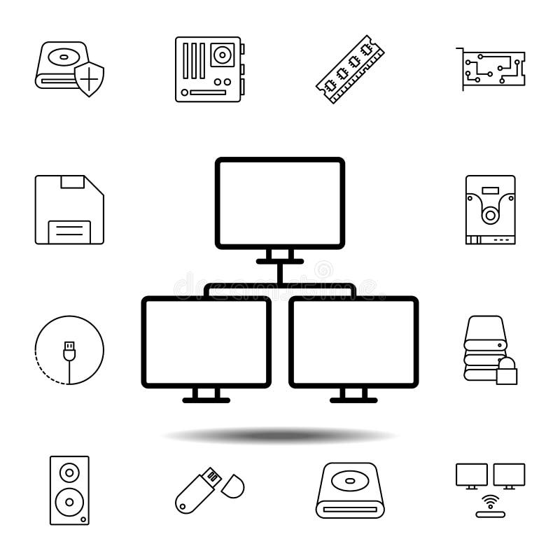 Lan Cloud Outline Stock Illustrations – 529 Lan Cloud Outline Stock ...