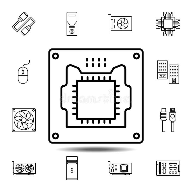 Tech Hardware Simple Icons Stock Illustrations – 909 Tech Hardware Simple Icons Stock ...