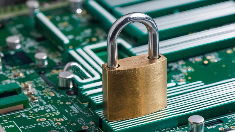 Hardware security concept. stock illustration. Illustration of concept ...