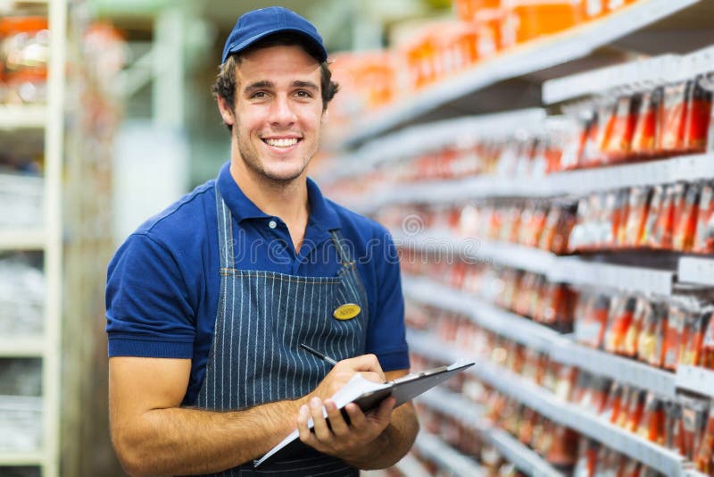 Shop Assistant Helping Customer Stock Image - Image of looking, buying ...