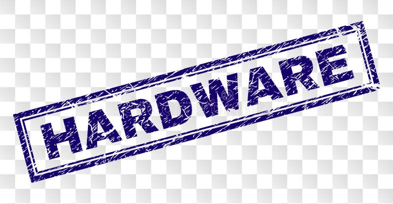 Scratched HARDWARE Rectangle Stamp Stock Vector - Illustration of ...