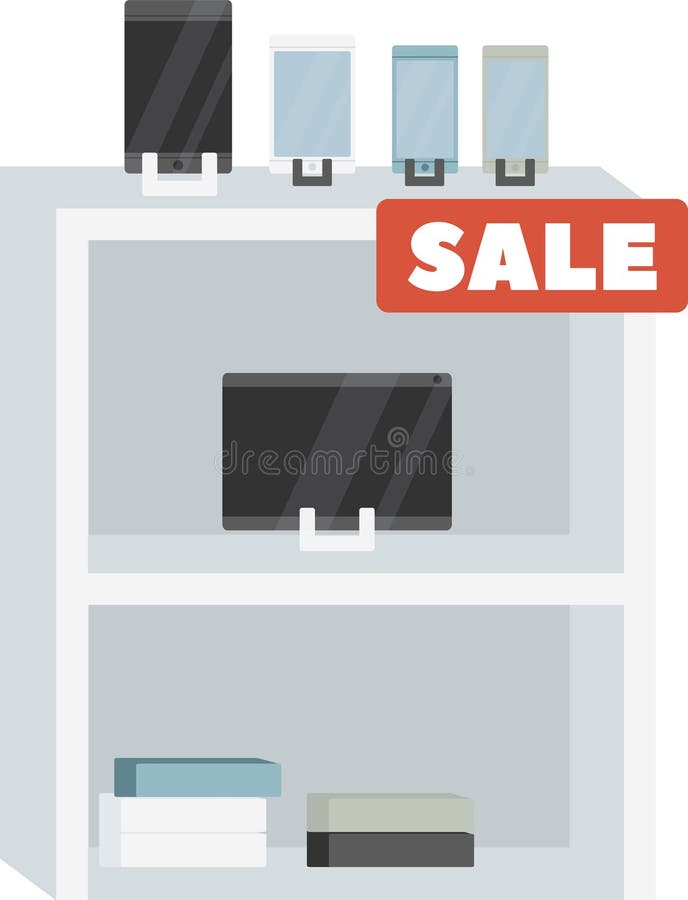 Hardware Store Digital Device Sale Stock Vector - Illustration of ...