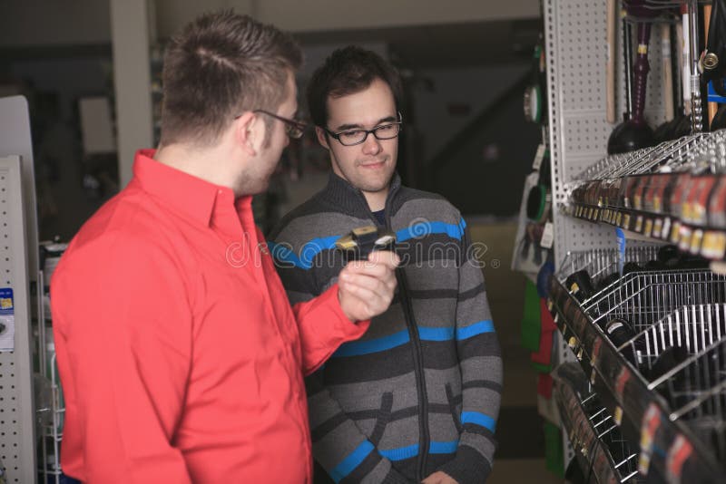 Hardware store employee stock photo. Image of portrait - 50822424