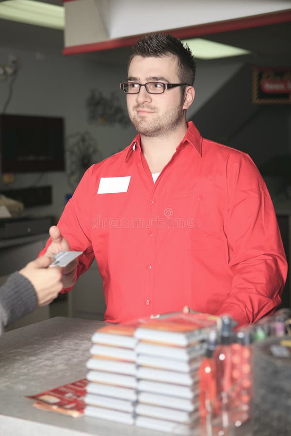 Hardware store employee stock photo. Image of indoors - 50822430