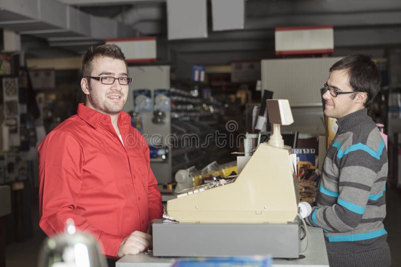 Hardware store employee stock photo. Image of working - 50822450