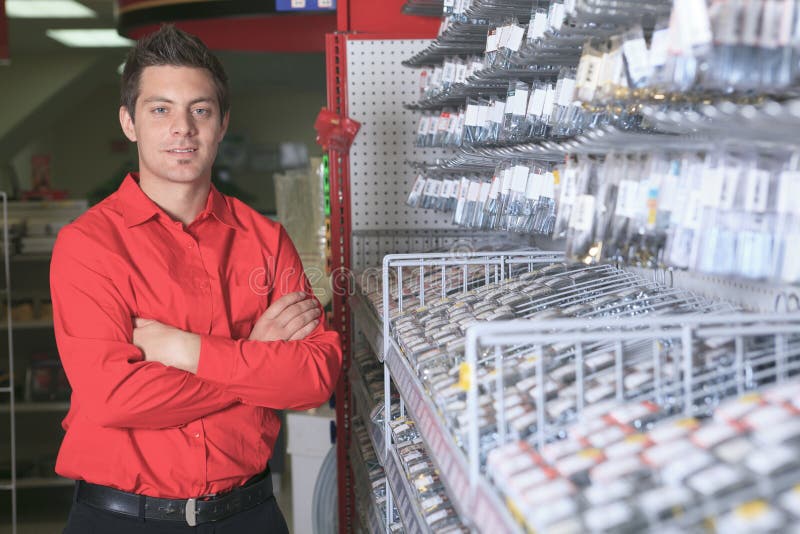 Hardware store employee stock image. Image of people - 51247733