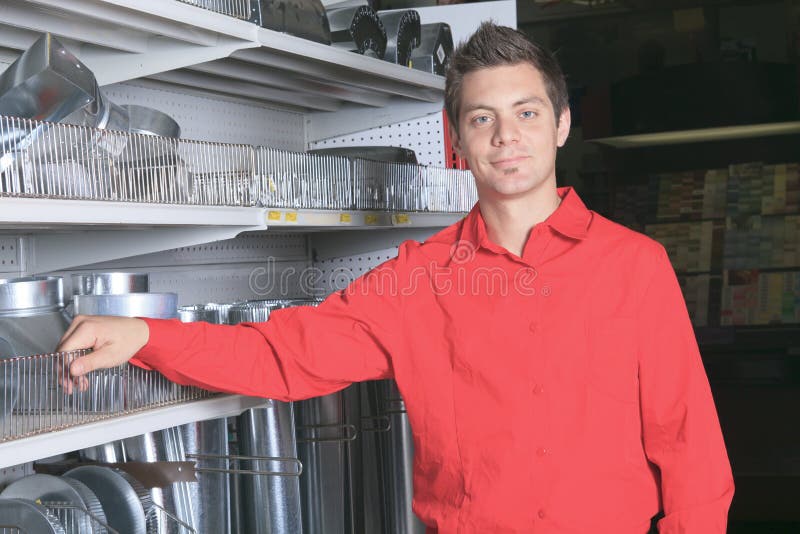 Hardware store employee stock photo. Image of retail - 51247642