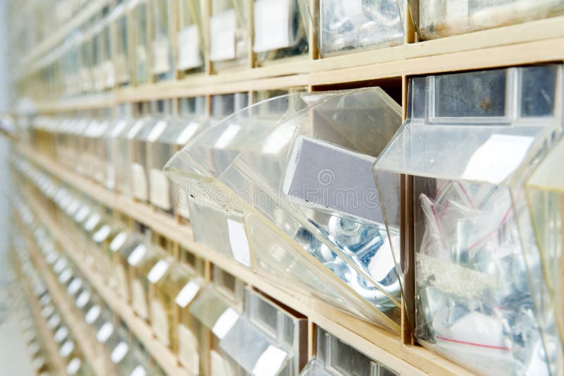 Hardware store shelves stock image. Image of bolts, ironware - 13718195