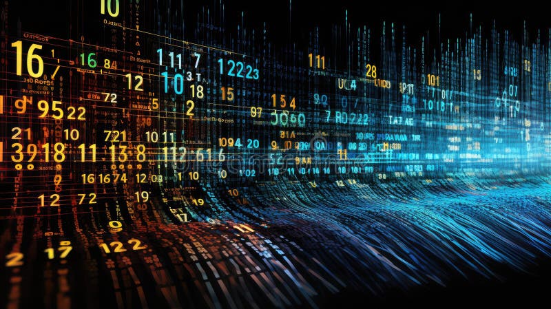 Hardware Technology Numbers Stock Illustration - Illustration of ...