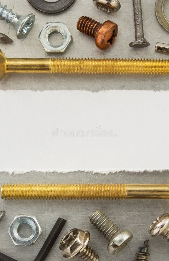 Hardware Tools at Metal Background Stock Photo - Image of hardware ...