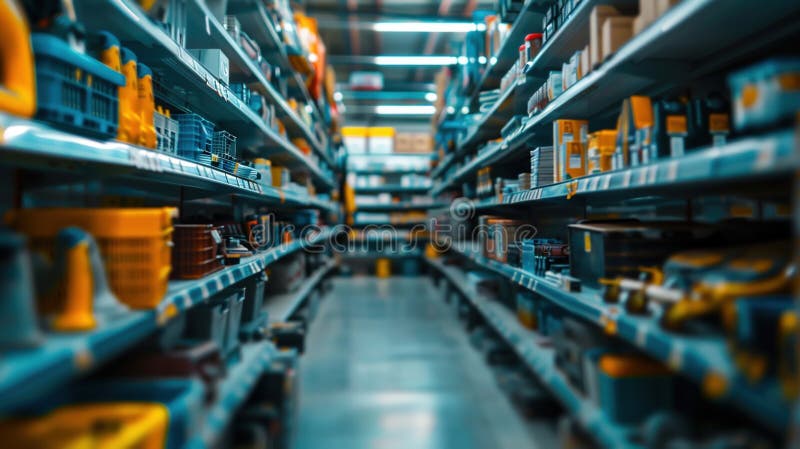 Hardware Tools Section with Blurry Background and Modern Layout Stock ...