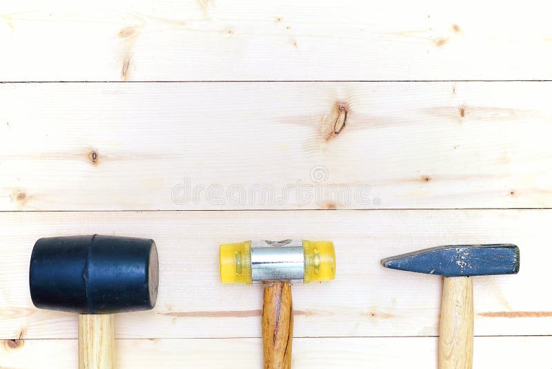 Hardware Tools Set of Hammers Stock Image - Image of hammers, metal ...