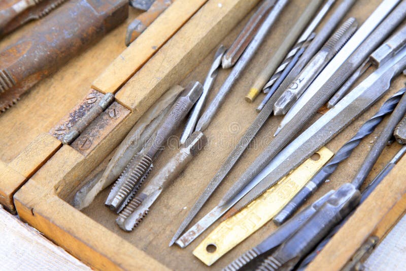 Hardware Tools - Woodworking Drill Stock Photo - Image of silver ...