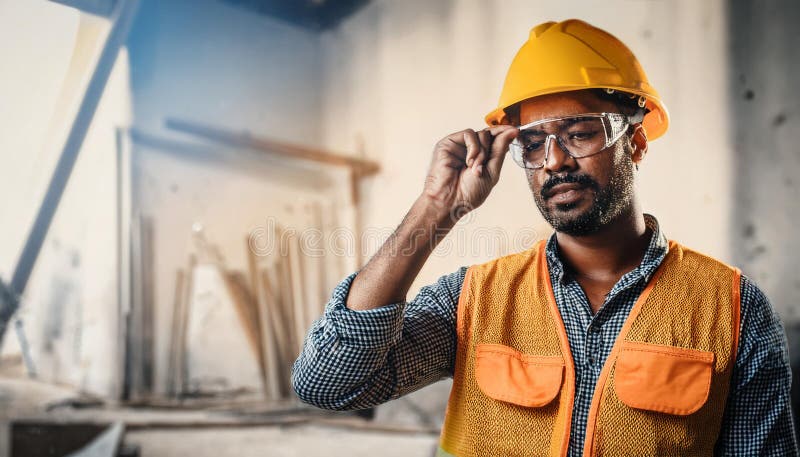 Hard Workers Involved in Construction Activities Stock Illustration ...