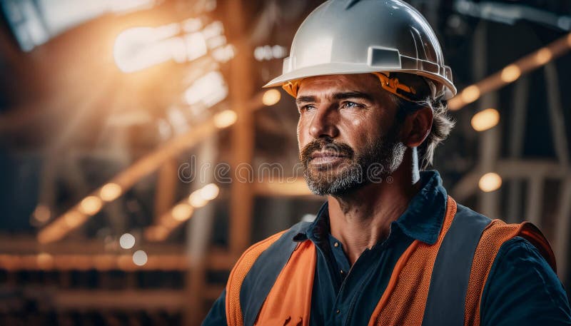 Hard Workers Involved in Construction Activities Stock Illustration ...