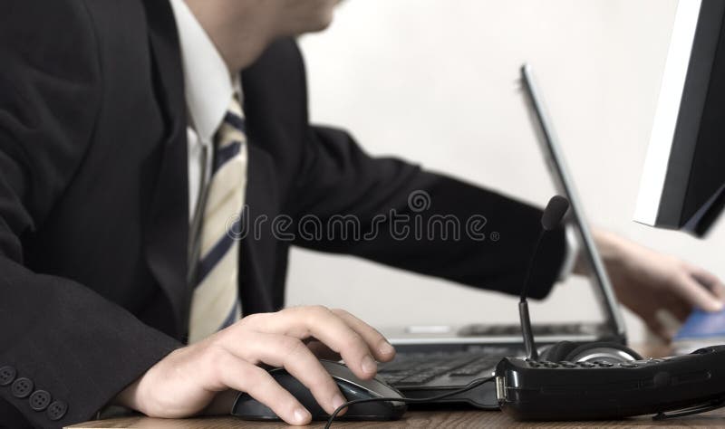 Hardworking businessman stock photo. Image of businessman - 5915218