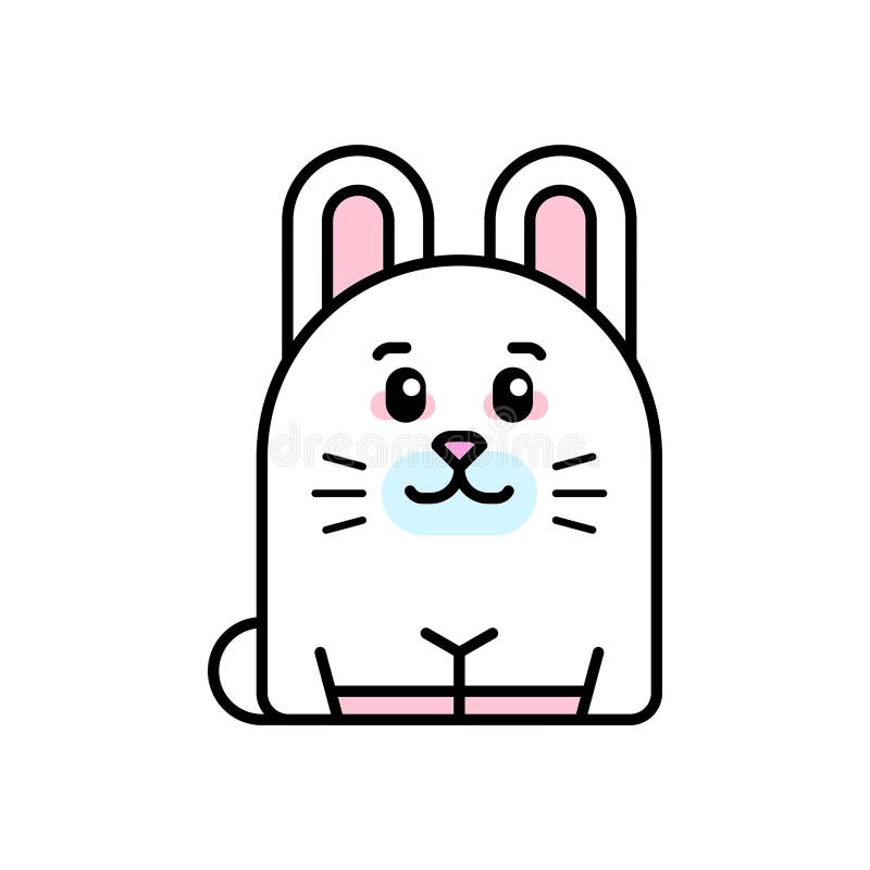 Hare Icon Cartoon Rabbit Vector Graphic Illustration Icon and Logo Set ...