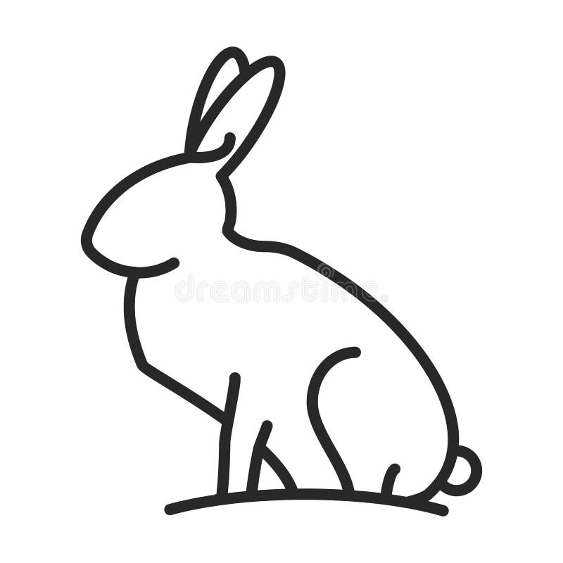 Hare icon stock illustration. Illustration of cute, graphic - 88877394