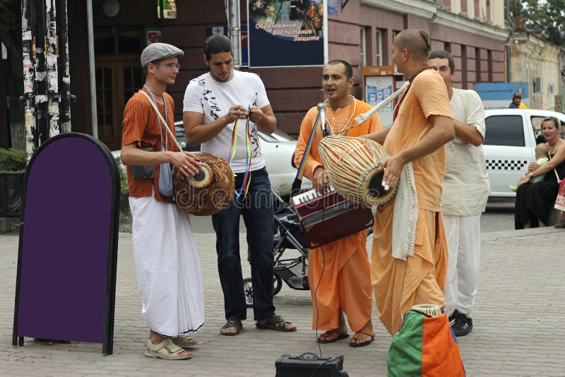 Hare Krishna Hare Rama on the Streets Editorial Stock Photo - Image of ...