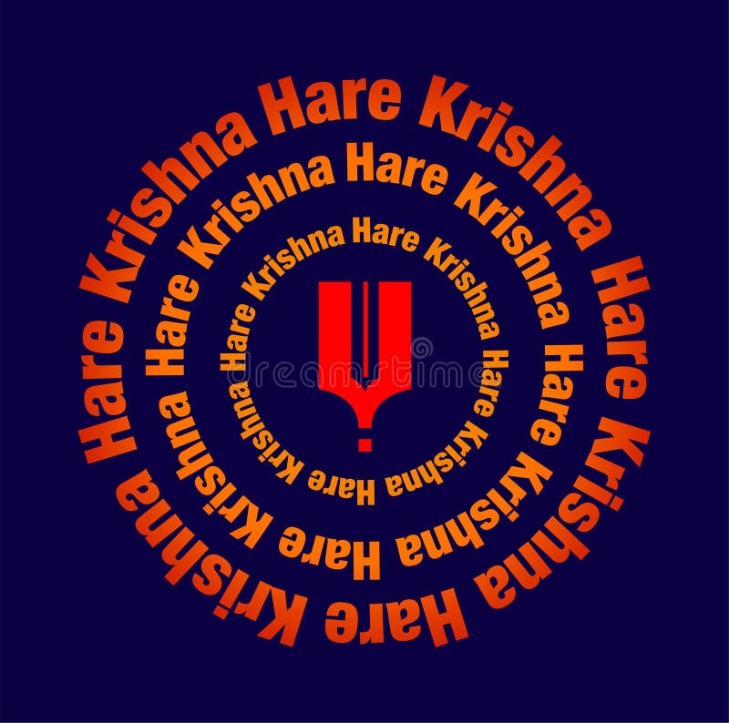 Hare Krishnahare Krishna. Lord Krishnas Name Ist Eine Runde Form Mit ...