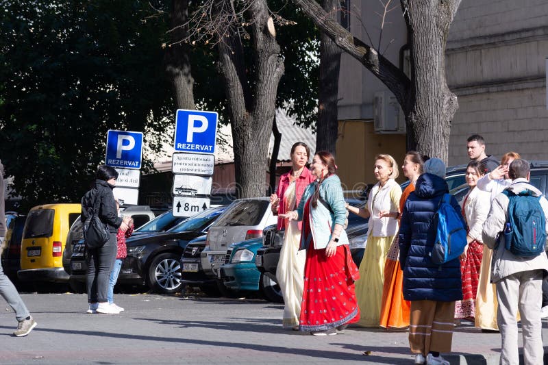 Hare Krishnas Dance and Sing in the City Editorial Image - Image of ...