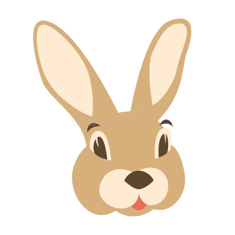 Hare Rabbit Vector Illustration Flat Style Profile Stock Vector ...