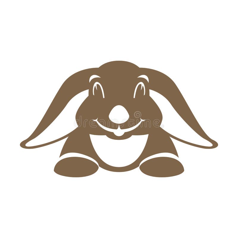 Hare Rabbit Vector Illustration Flat Style Front Side Stock Vector ...