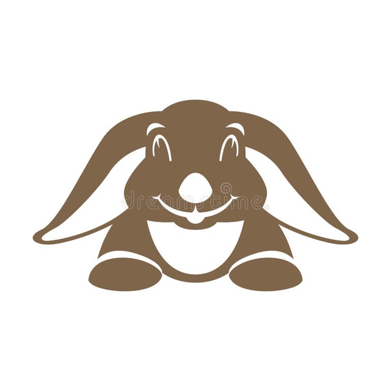 Hare Rabbit Vector Illustration Flat Style Front Side Stock Vector ...