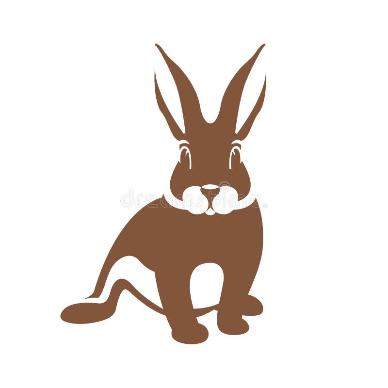 Rabbit Front Silhouette Stock Illustrations – 274 Rabbit Front ...