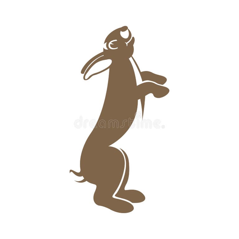 Hare Rabbit Vector Illustration Flat Style Profile Stock Vector ...