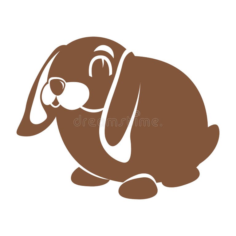 Hare Rabbit Vector Illustration Flat Style Profile Stock Vector ...