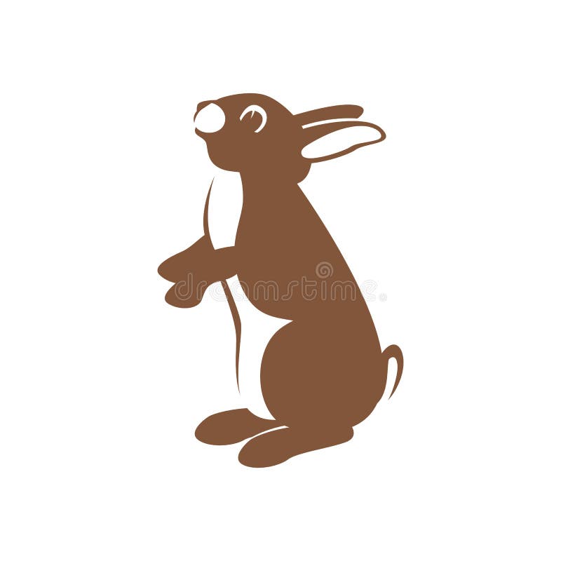 Hare Rabbit Vector Illustration Flat Style Profile Stock Vector ...