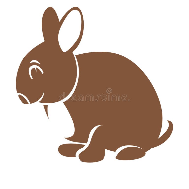 Hare Rabbit Vector Illustration Flat Style Profile Stock Vector ...