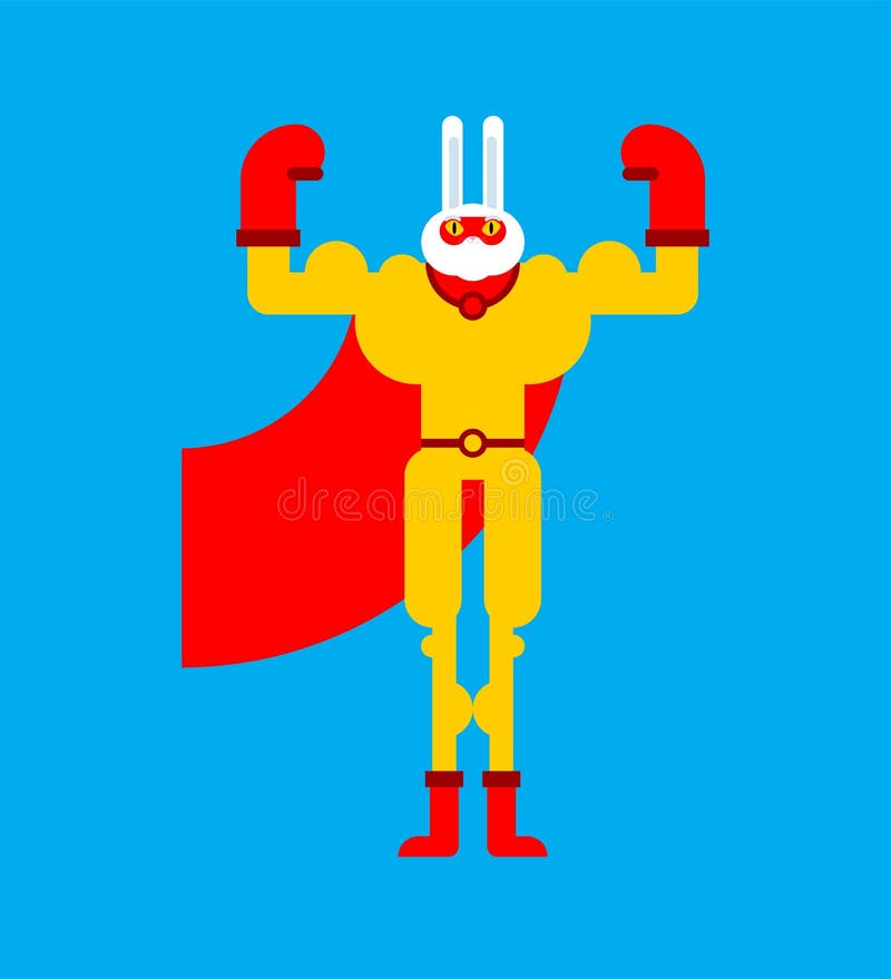 Strong bunny stock vector. Illustration of cute, muscular - 36878348