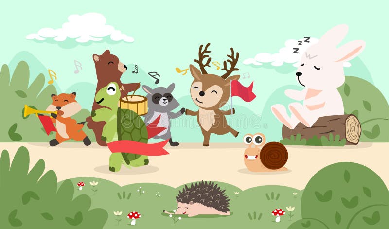 Cartoon Hare Tortoise Stock Illustrations – 149 Cartoon Hare Tortoise ...