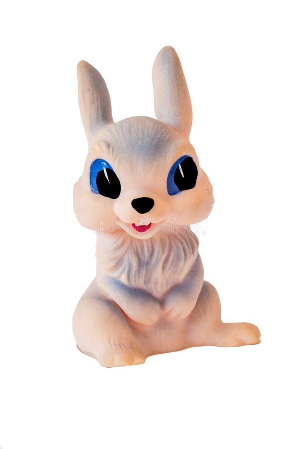 Hare Toy rubber stock photo. Image of isolate, rubber - 58568724