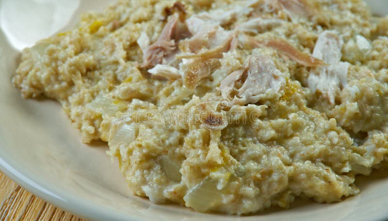 Hareesh stock image. Image of cereal, parsley, porridge - 85841105