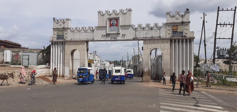 Harer One of the Gate from Seven Entrance Editorial Photo - Image of ...