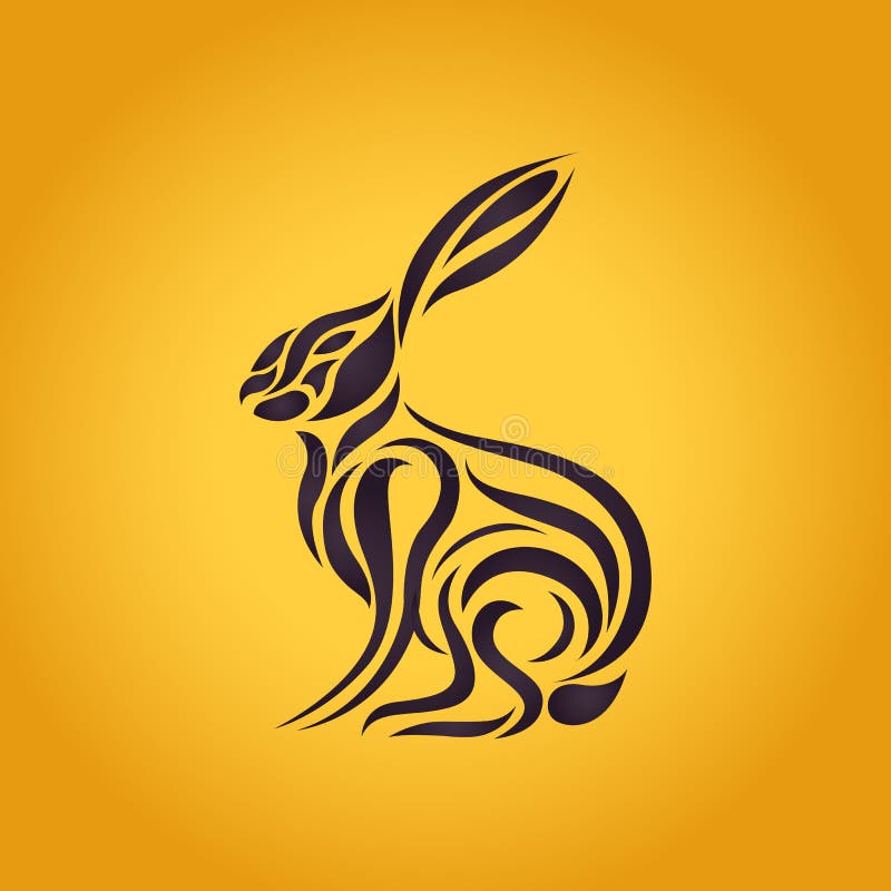 Hares logo vector stock vector. Illustration of rabbit - 53979084