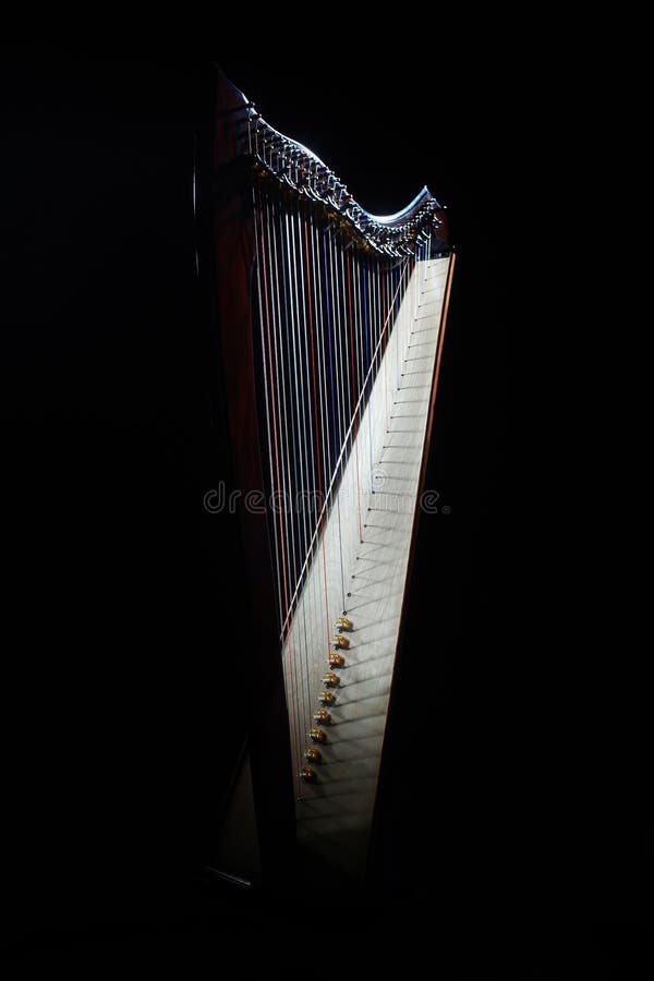 Harfa instrumentu sznurki zdjęcie stock. Image of muzyczny - 92759042