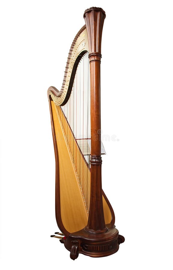 Harfe stockbild. Bild von musik, holz, melodie, instrument - 12455361